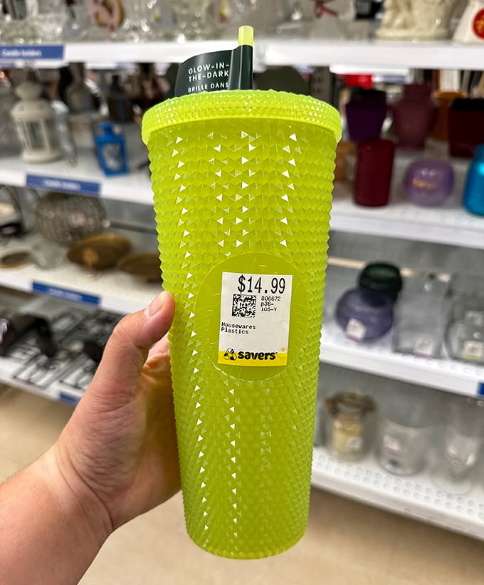 This glow-in-the-dark tumbler isn't just a drinking vessel&mdash;it's your ticket to being the coolest person at any nighttime beach gathering.