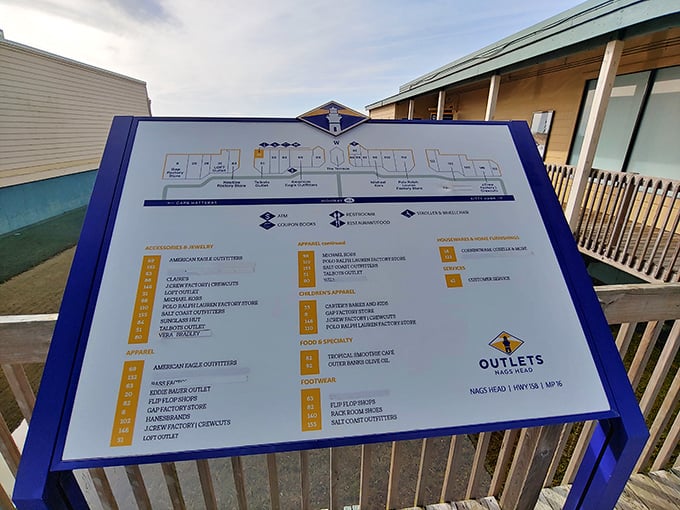 The outlet map serves as your treasure guide, helping navigate this retail wonderland without getting hopelessly lost today.