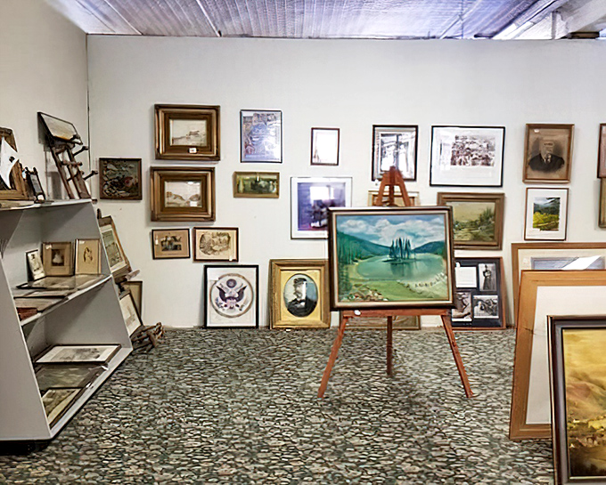 The art gallery section offers windows to other worlds, where Pennsylvania landscapes and portraits create a visual timeline of artistic expression.
