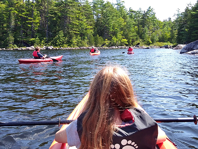 Kayaking Sebec Lake&mdash;where every paddle stroke takes you further from emails and closer to spotting eagles and finding your zen.
