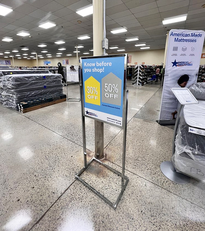 The mattress section: where "sleep like royalty on a peasant's budget" isn't just a dream but a very comfortable reality.