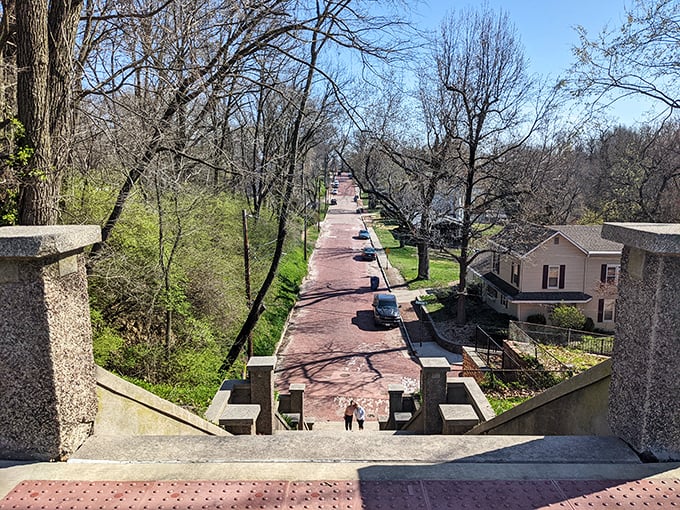 These brick steps have witnessed countless first dates, graduation photos, and Sunday strolls &ndash; the kind of place that anchors memories.