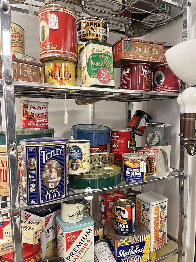 The pantry of yesteryear! These vintage tins once held the staples of American kitchens&mdash;before "organic" and "gluten-free" entered our vocabulary.