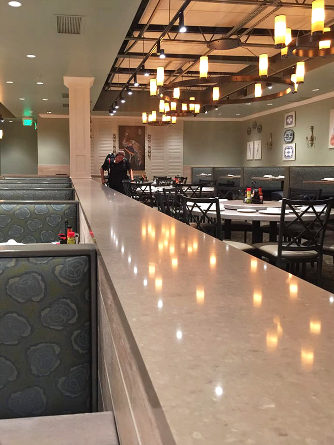 The restaurant's thoughtful layout ensures every table feels like the best seat in the house&mdash;important when you're about to have a religious experience with cornbread.