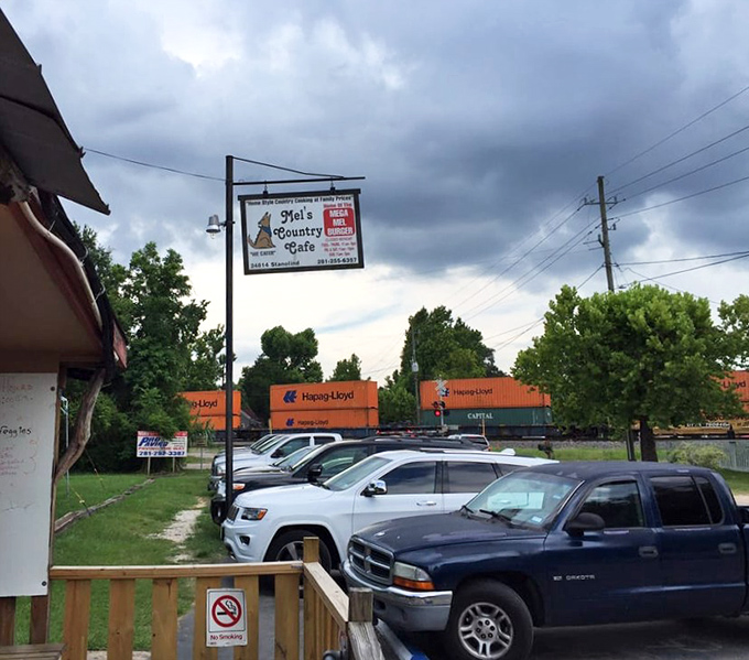 Even the parking lot view hints at the down-home charm waiting inside this beloved local institution.