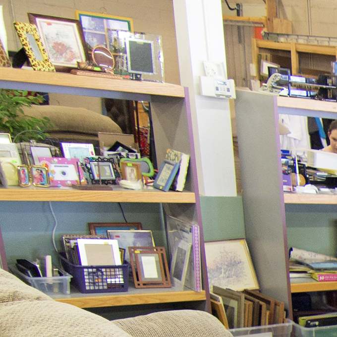 A gallery of frames holding memories of strangers&mdash;soon to be repurposed for your family photos or that art print you've been meaning to hang.