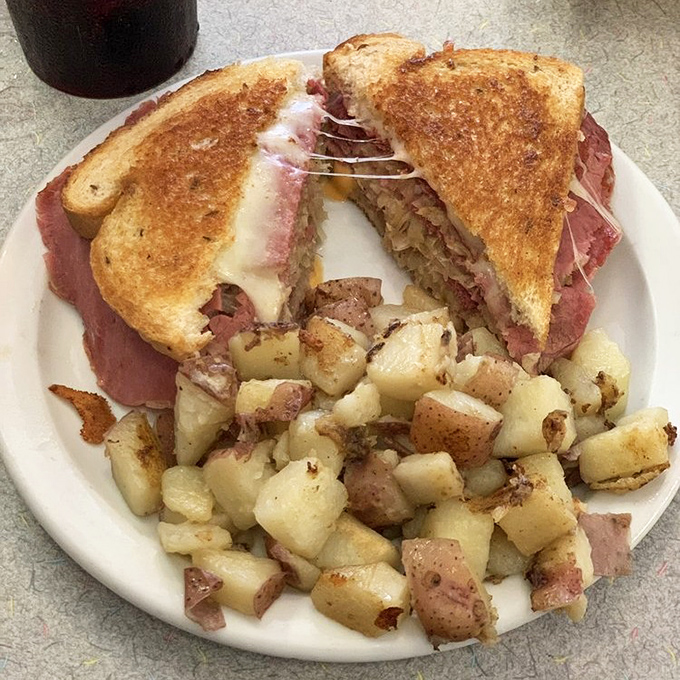 A proper Reuben doesn't need reinvention, just respect. Those home fries aren't a side dish&mdash;they're an essential supporting character.