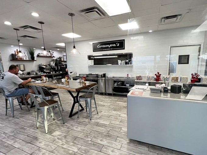 The service area where magic happens &ndash; clean, efficient, and ready to turn your order into the meal you've been craving.