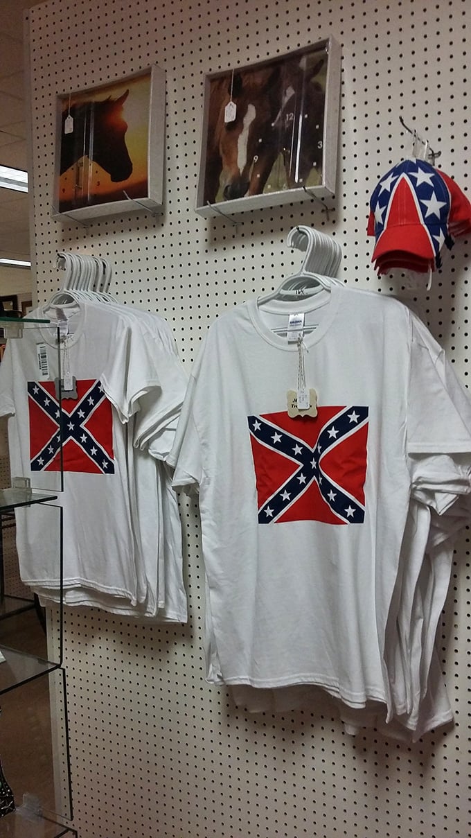 Americana on display in all its complicated glory, where history hangs on racks waiting for conversations both difficult and necessary.