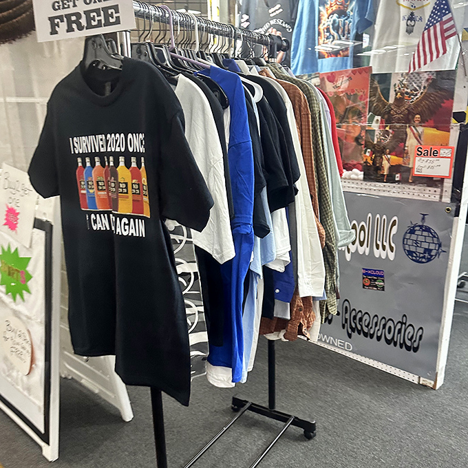 T-shirts that tell stories, like this "I Survived 2020" gem. Because nothing says "Vegas souvenir" like wearable evidence of your resilience.