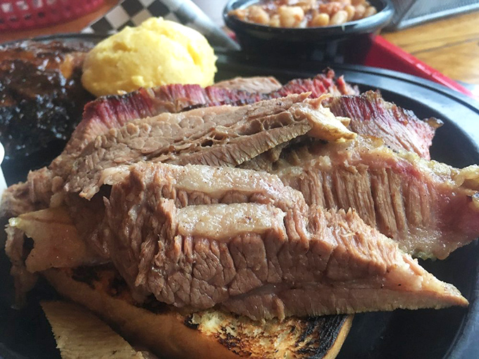 Brisket that doesn't need a filter. Those perfect slices with their telltale smoke ring are the result of patience, skill, and BBQ wisdom.