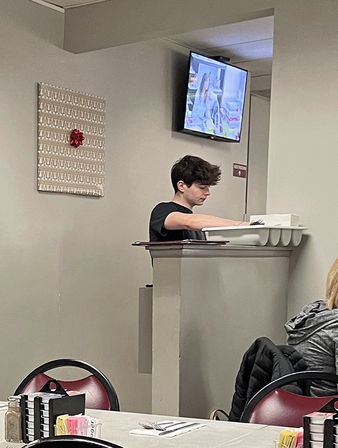 Behind every great meal is someone making it happen. The staff moves with the practiced efficiency of breakfast ballet performers.