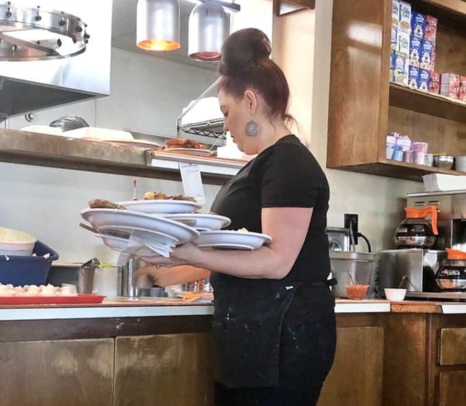 Watch the kitchen staff work their morning magic, turning simple ingredients into the kind of breakfast dreams are made of.