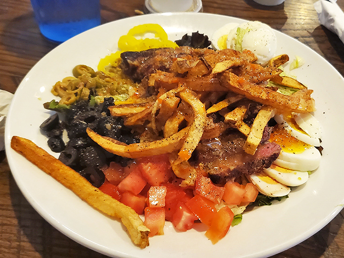 A salad substantial enough to satisfy even the most dedicated carnivore&mdash;proof that "eating light" doesn't have to mean sacrificing flavor or leaving hungry.