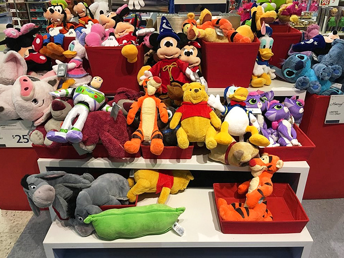A colorful committee of Disney characters awaits adoption at surprisingly gentle prices. Winnie and friends never looked so affordable!