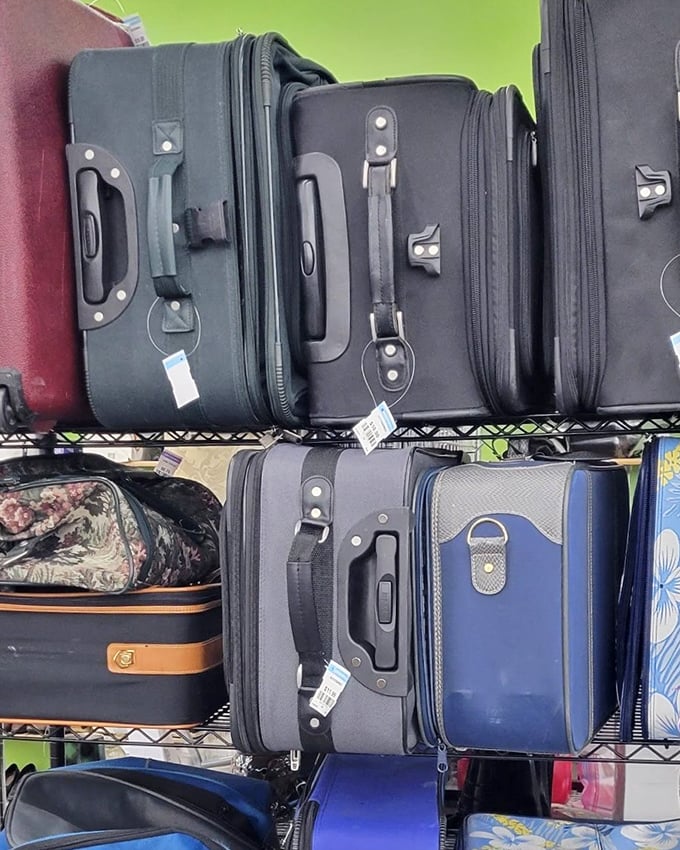 Luggage stacked and ready for adventure – because your next vacation shouldn't require a second mortgage for suitcases.