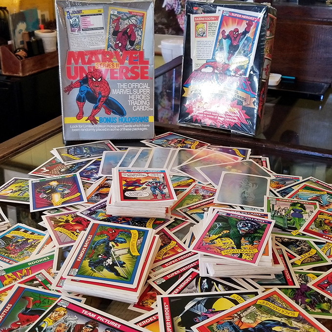 Before kids collected digital achievements, they traded these. Marvel Universe cards that once fueled playground economies and fierce trading negotiations.