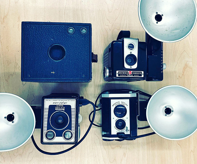 Vintage cameras that captured someone's 1970s family vacation now wait patiently to document your modern adventures&mdash;or just look impressively retro on your shelf.