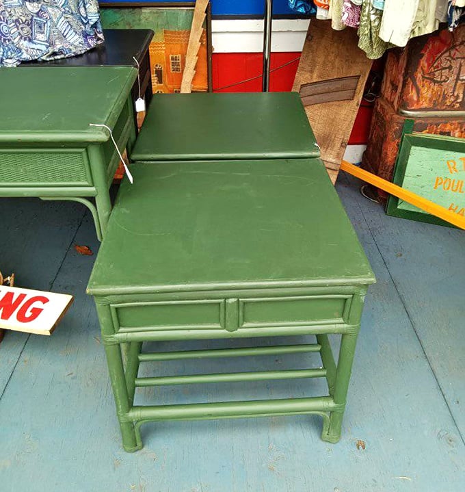 Mid-century green furniture that would make Don Draper nod approvingly&mdash;functional art that survived decades of changing design trends.