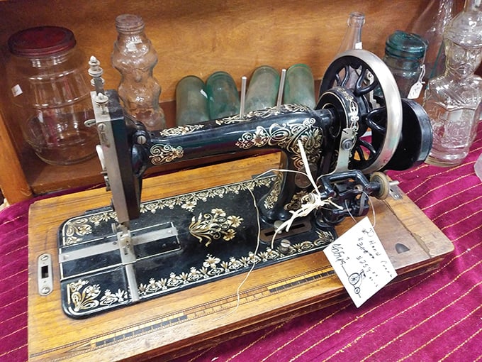 This ornate sewing machine didn't just make clothes&mdash;it created family legacies. Beautiful enough to display, sturdy enough to still work today.
