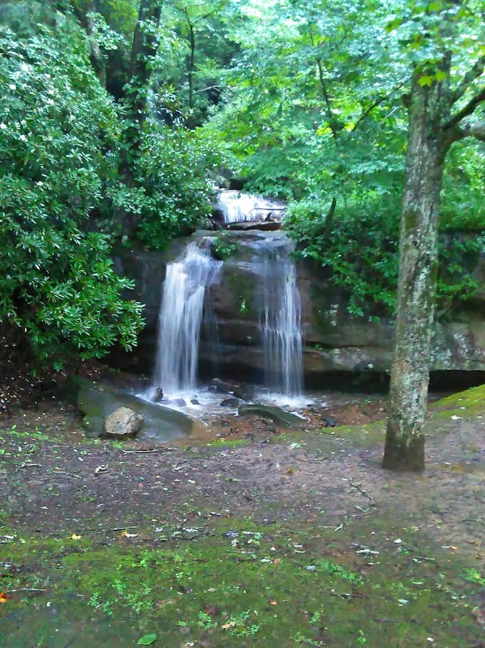 Nature's spa treatment – this hidden waterfall provides both soothing sounds and a reminder that the best things aren't on any map.