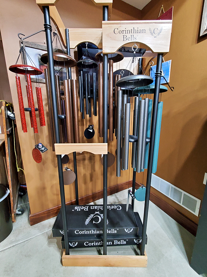 Corinthian Bells wind chimes waiting to transform your garden from mere landscaping into a meditative retreat that neighbors will envy.