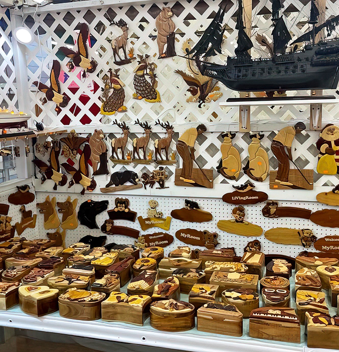 Handcrafted wooden menageries that transform ordinary shelves into whimsical displays&mdash;Michigan craftsmanship in its most charming form.