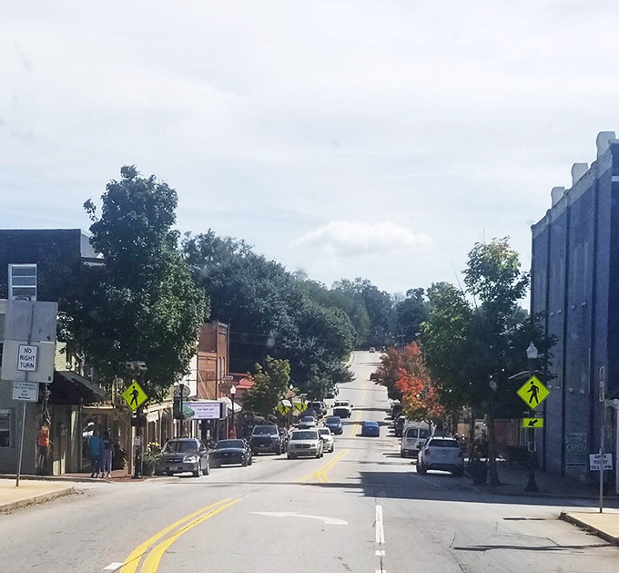 Clarkesville's historic downtown features a water tower that's been keeping watch over the town for generations.