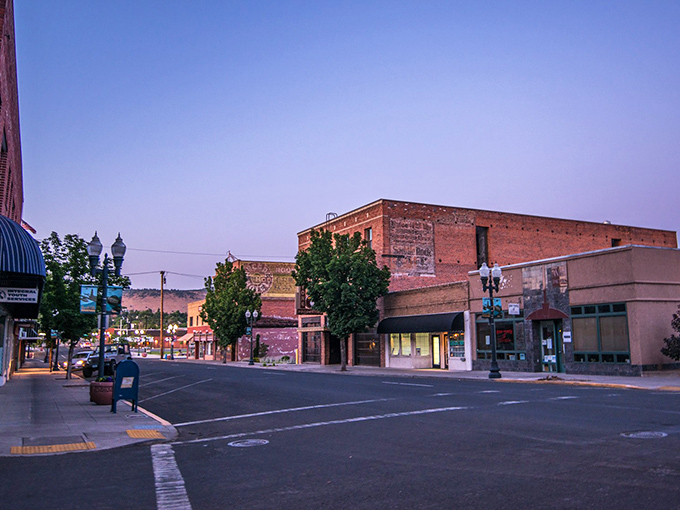 Evening light on main street creates the kind of magic money usually can't buy.