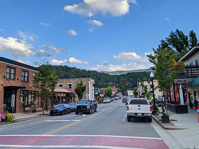 In Bryson City, peaceful small-town charm blends with thrilling national park adventures and scenic hiking trails.