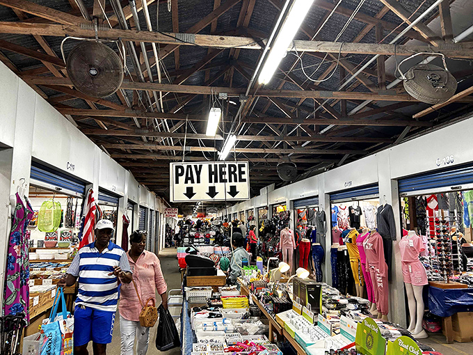 Bargain central! These wide aisles invite shoppers to take their time discovering treasures they never knew they needed.