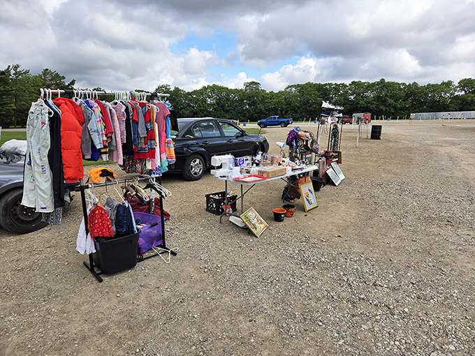 The wide-open layout at South High gives vendors room to spread out&mdash;and shoppers room to ponder life's important questions, like "Do I really need that?"