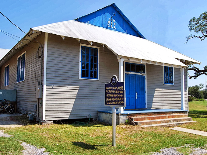 The legendary 100 Men Hall stands as a humble monument to musical greatness. Blues history doesn't always wear a fancy outfit.