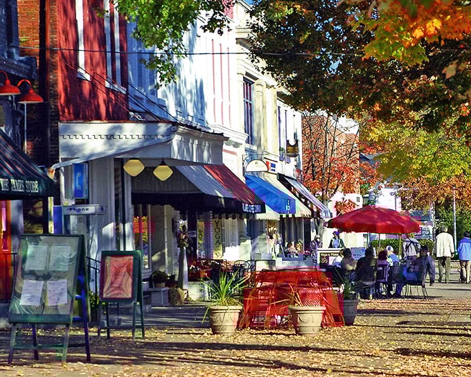 Outdoor dining spills onto sidewalks, turning meals into impromptu street parties where strangers become dinner companions.