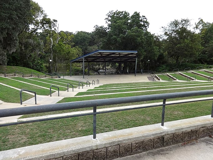 Veterans Park Amphitheater provides the perfect outdoor venue for concerts under the stars, where lawn chairs and picnic baskets are always welcome.