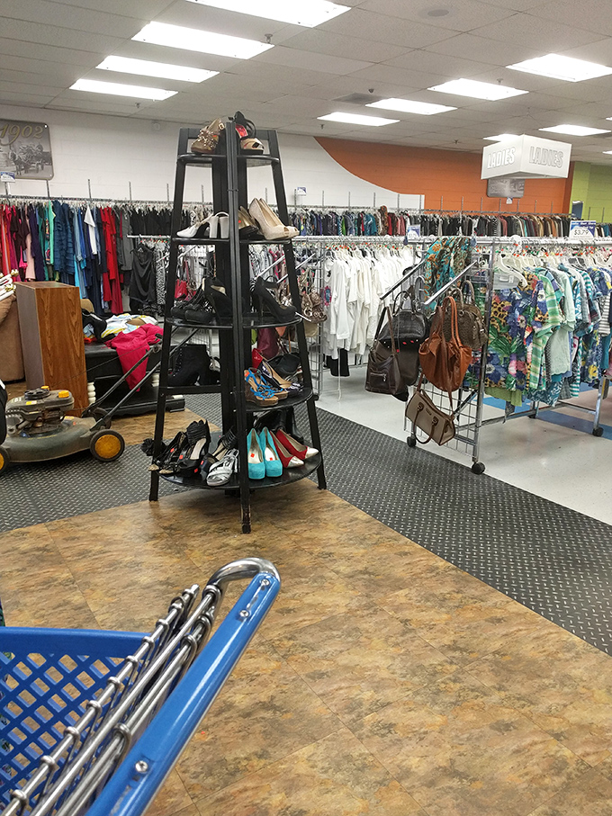 Another angle reveals even more treasures, because one perspective simply can't capture this shopping wonderland.