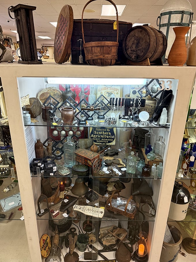 Display cases packed with vintage Americana prove one person's junk drawer is another person's museum-quality collection waiting to happen.