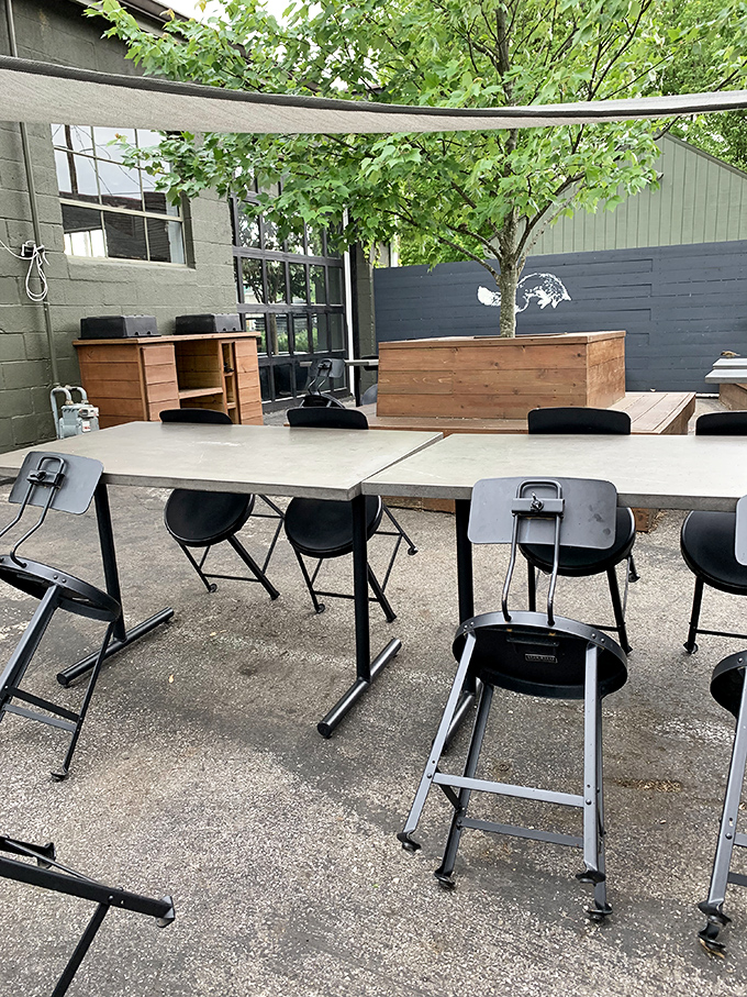 The secret outdoor oasis. This understated patio offers fresh air with your fresh pastries&mdash;a perfect urban escape when Ohio weather cooperates.