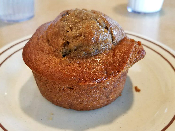 This muffin has the structural integrity of architecture and the soul-warming qualities of your grandmother's best baking efforts.