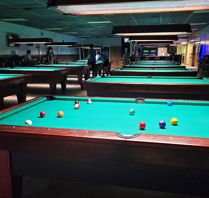 Beezer's Fine Billiards offers evening entertainment where the only inflation is in your ego after sinking the eight ball perfectly.