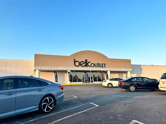 The Belk Outlet stands ready for serious shoppers – where finding a bargain is considered both sport and art form in equal measure.