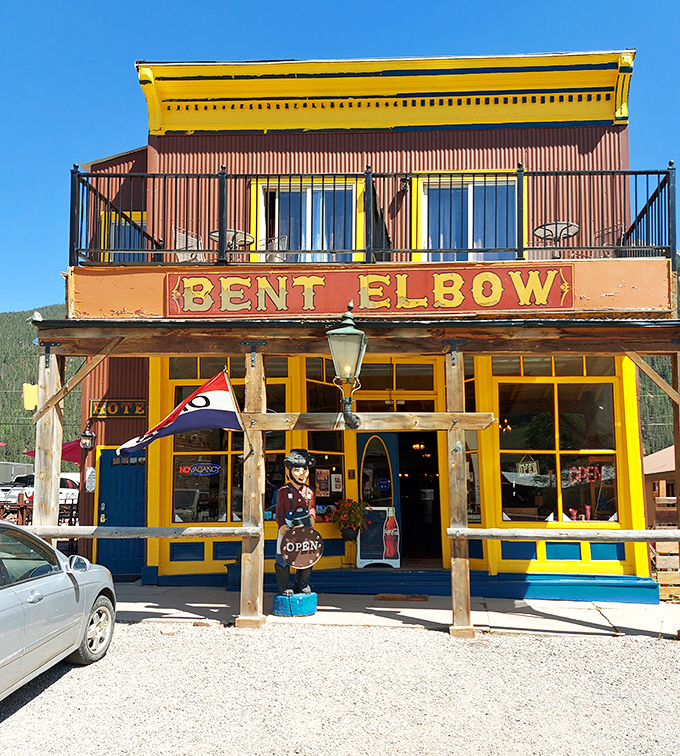 The Bent Elbow's Wild West facade promises the kind of authentic saloon experience where you half expect to see a piano player with suspenders and stories.