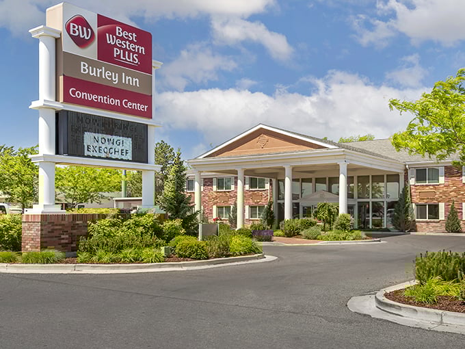 The Best Western Plus offers comfortable lodging for visitors, with that distinctly Idaho blend of western hospitality and modern convenience.