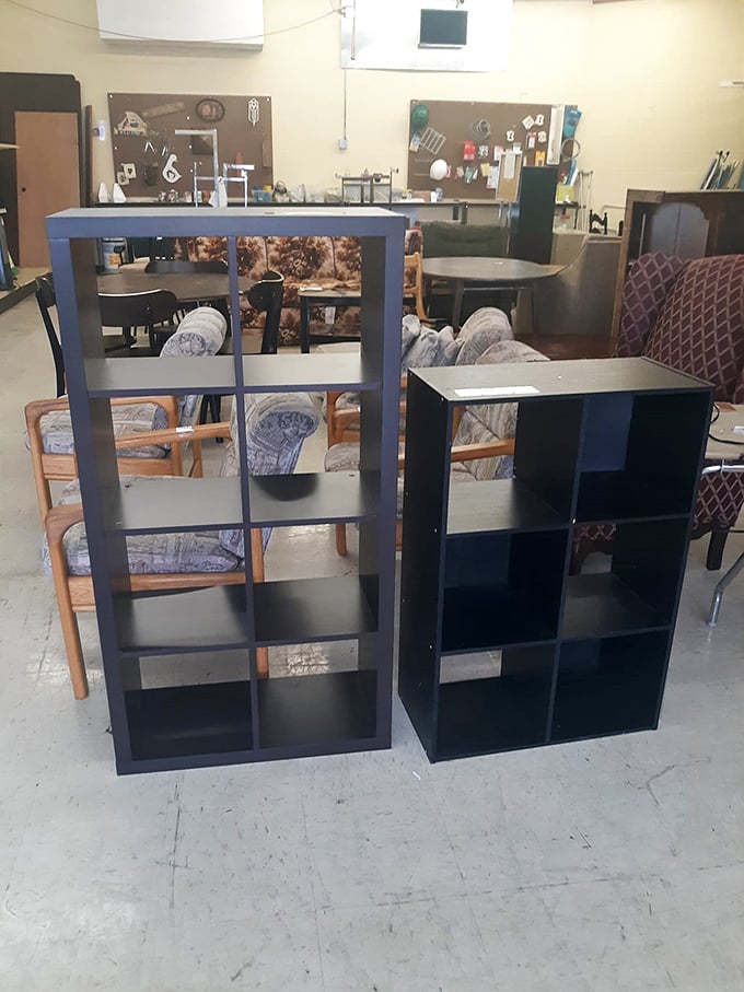 Black cube shelving units: the Swiss Army knives of home organization. Perfect for books, knickknacks, or creating that "I have my life together" illusion.