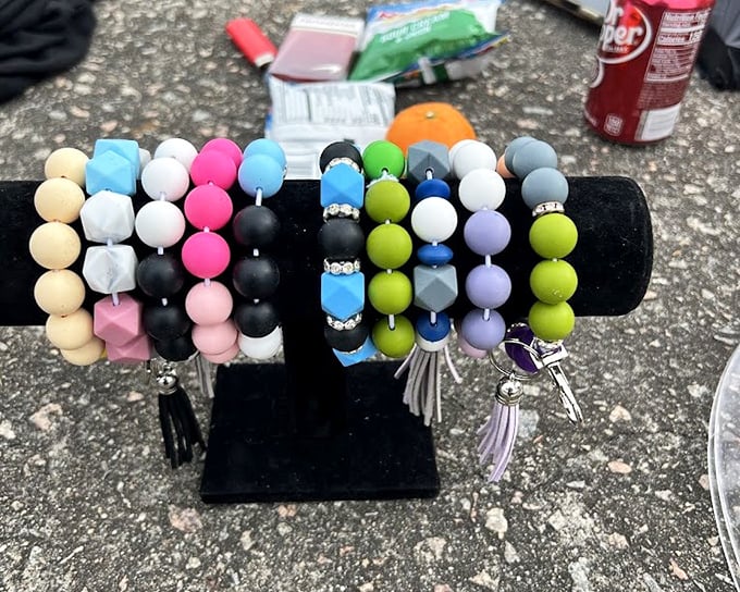 Beaded bracelets in rainbow colors &ndash; because your wrist deserves options and your wallet deserves a break from mall prices.