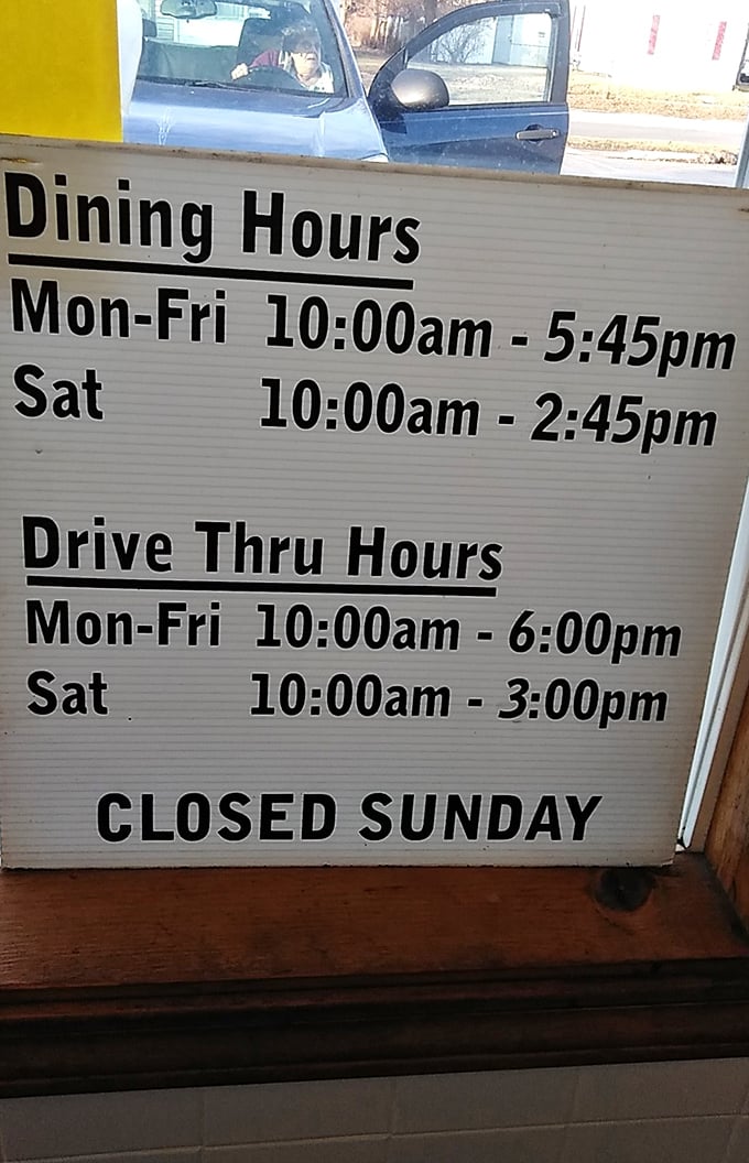 These hours aren't just information&mdash;they're a schedule for happiness. Plan accordingly or face the disappointment of a Crabill's-less Sunday.