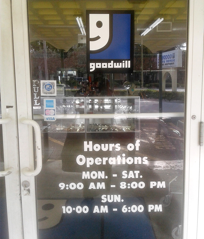 The hours of operation &ndash; a crucial piece of information for planning your thrifting expedition with military precision.