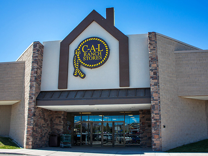 Another angle of C-A-L Ranch Stores&mdash;the practical heart of many Idaho communities where function trumps fashion and prices respect fixed incomes.