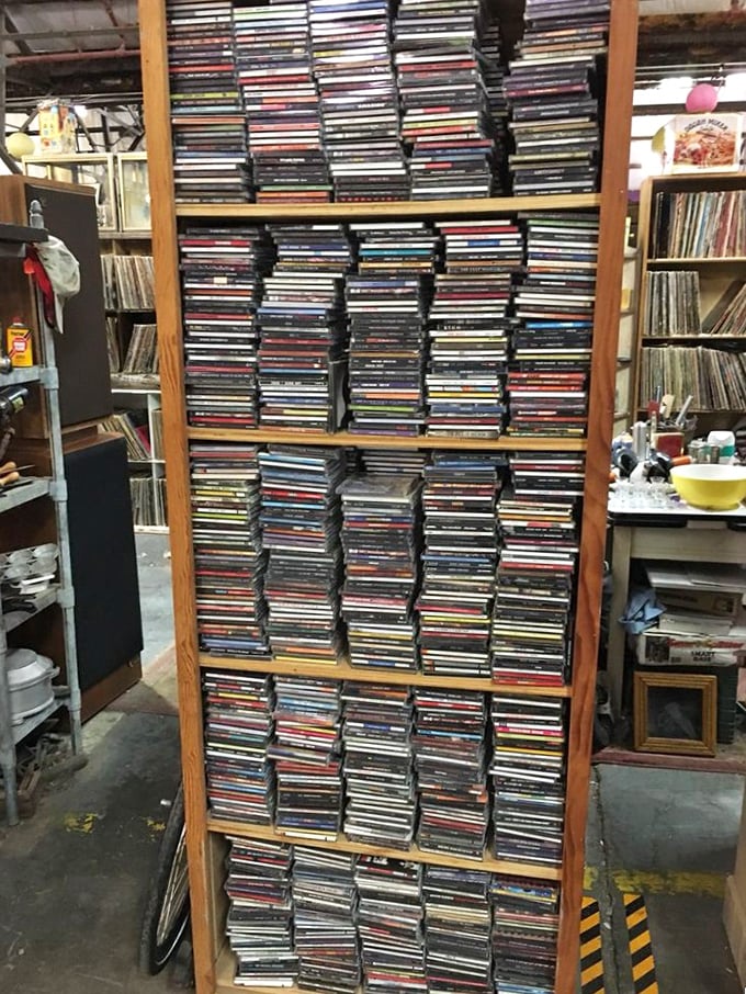 Music history stacked in plastic cases&mdash;each CD a time capsule of road trips, first dances, and moments when that song was everything.