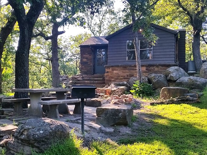 Rustic luxury with a side of birdsong. These cabins offer the perfect compromise between "roughing it" and "I need my coffee maker."